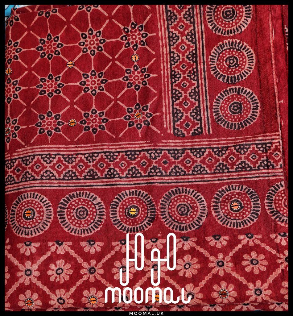 Moomal Roh – Sindhi Long Scarf Flower Sequence – Moomal